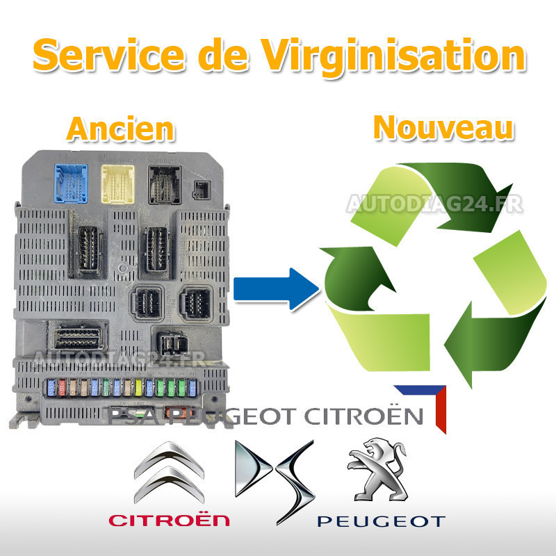 Citroën Peugeot BSI VALEO BSI2004-P0X-00 Service de programmation Clonage ou vierge