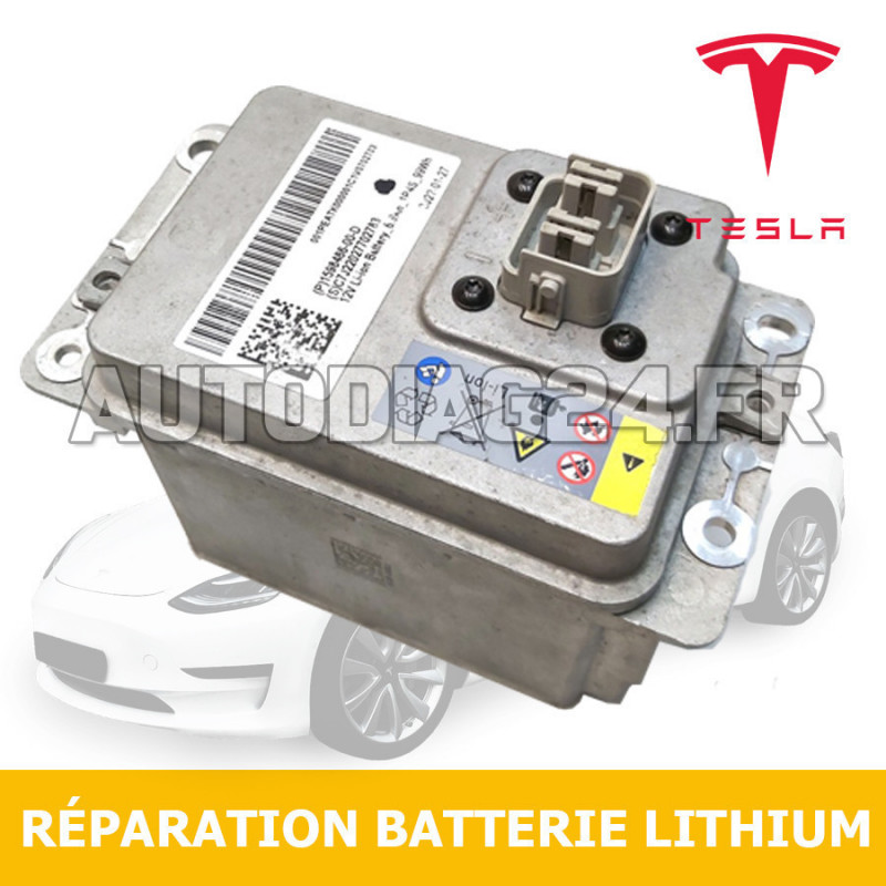 Réparation Batterie Lithium Ion (Li-Ion) 12V Tesla Model 3/S/X/Y ...